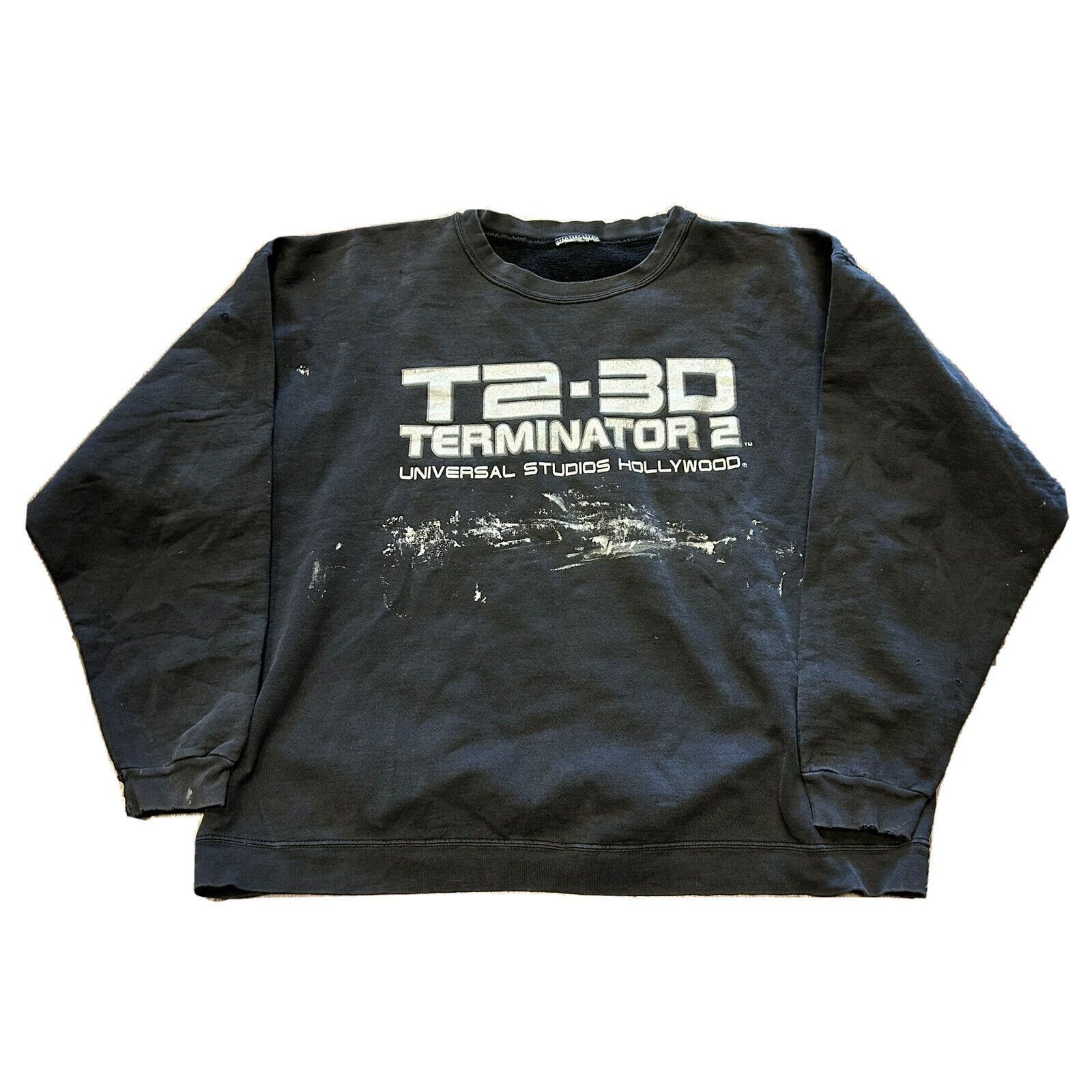 Vintage VTG 90'S TERMINATOR 2 Y2-3D UNIVERSAL STUDIOS RIDE SWEATSHIR ...