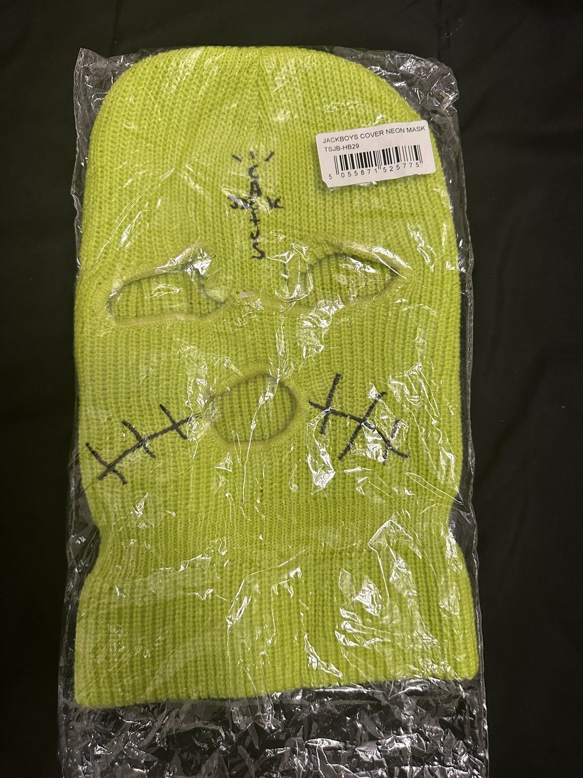 Travis Scott Travis Scott JACKBOYS Cover Neon Mask RARE | Grailed