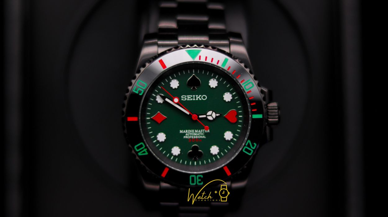 Seiko Custom Watch NH35 Seiko 41mm Casio Royale Poker GMT Mod | Grailed