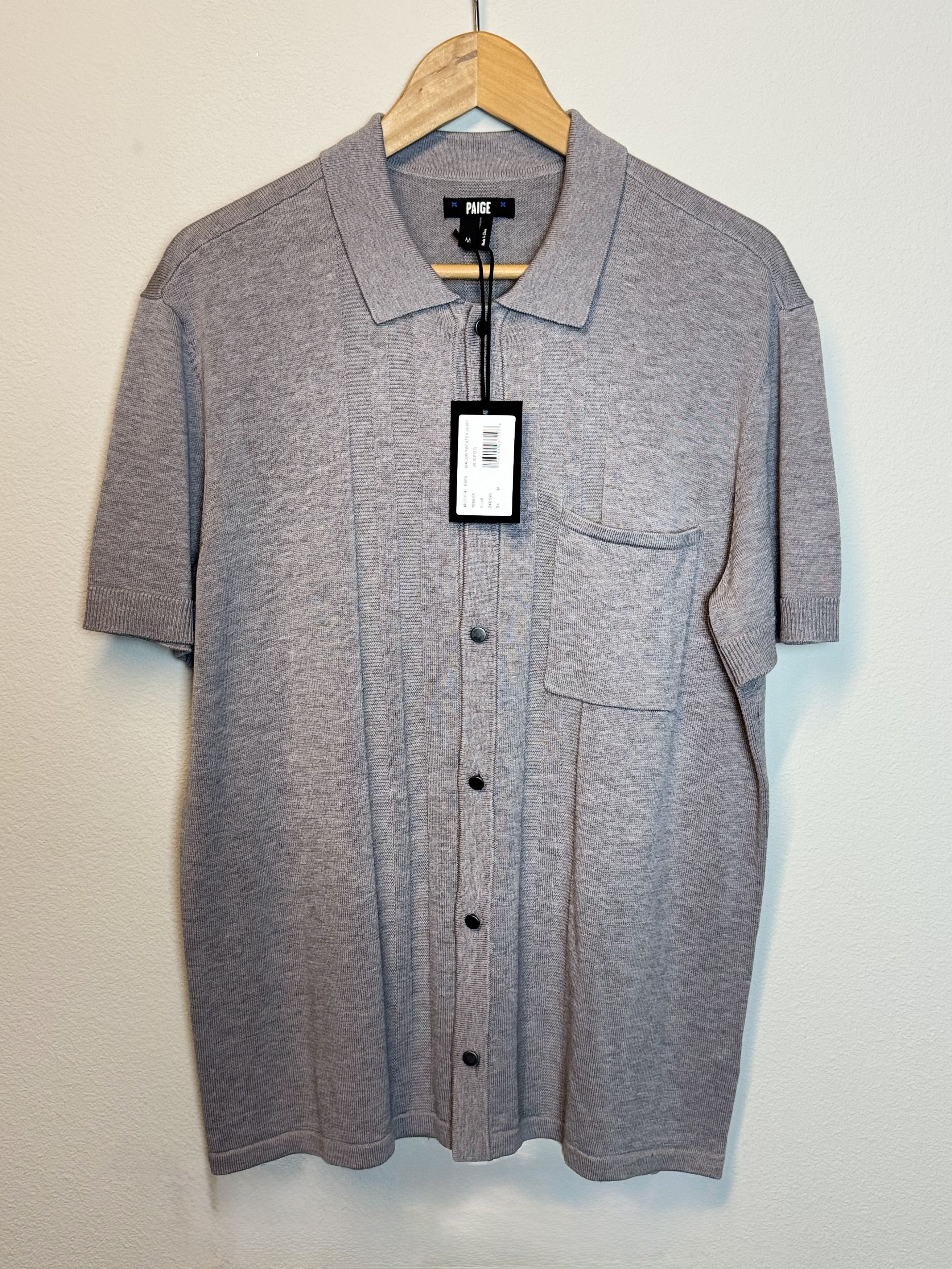 Paige Paige Button Down Polo - Ribbed Detail | Grailed