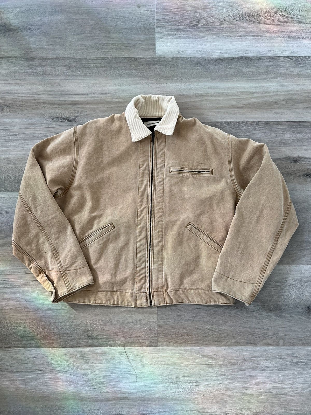 Bare Knuckles BAREKNUCKLES TAN CANVAS WORK JACKET | Grailed