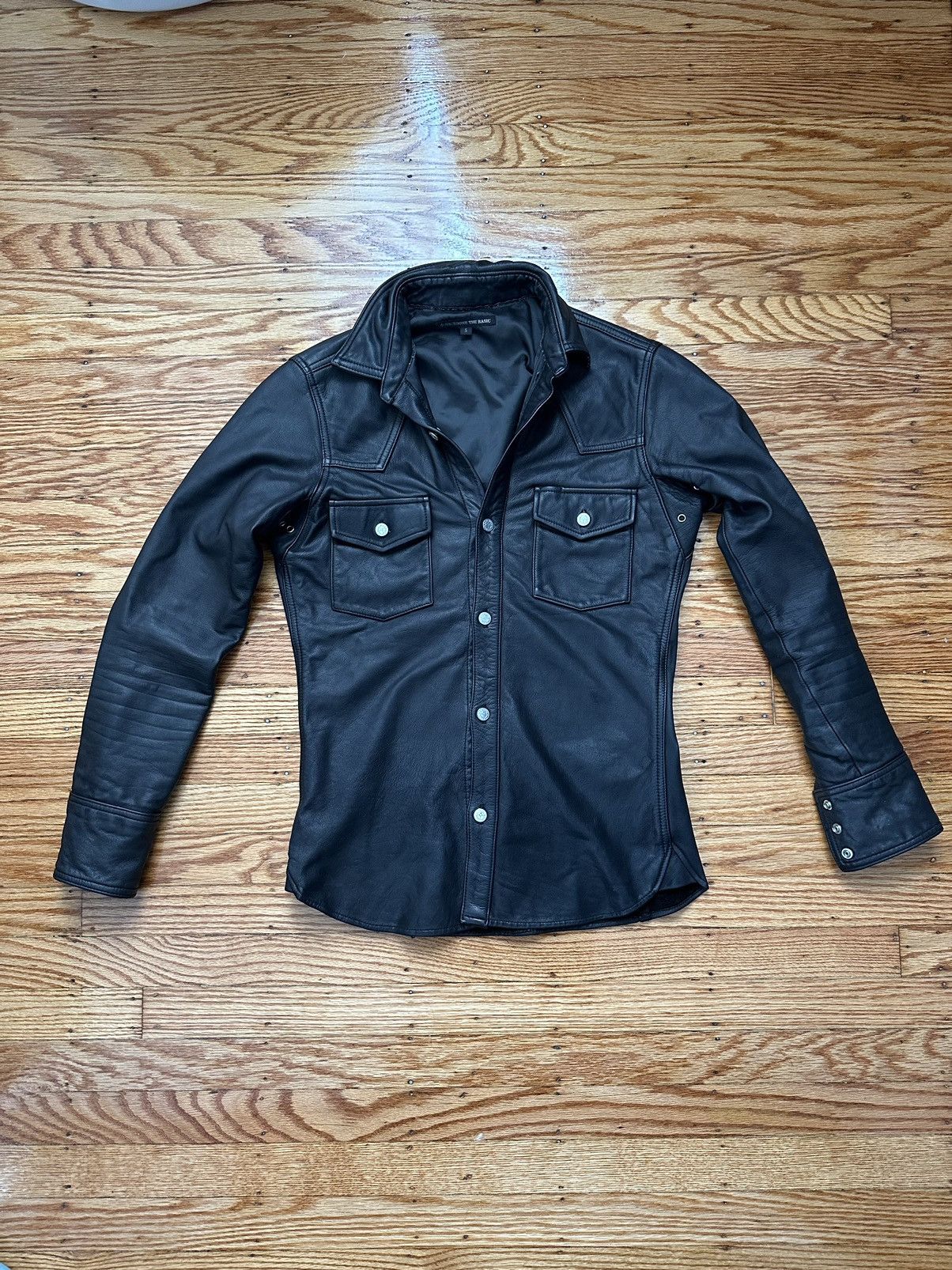 Backbone YUSUYUKI ISHII Back Bone Cow Hide Dress Leather Jacket | Grailed