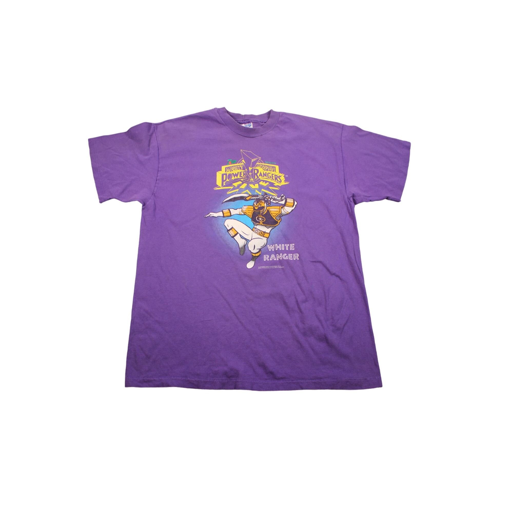 Hanes Vintage 90's Hanes Power Rangers White Ranger T-shirt | Grailed