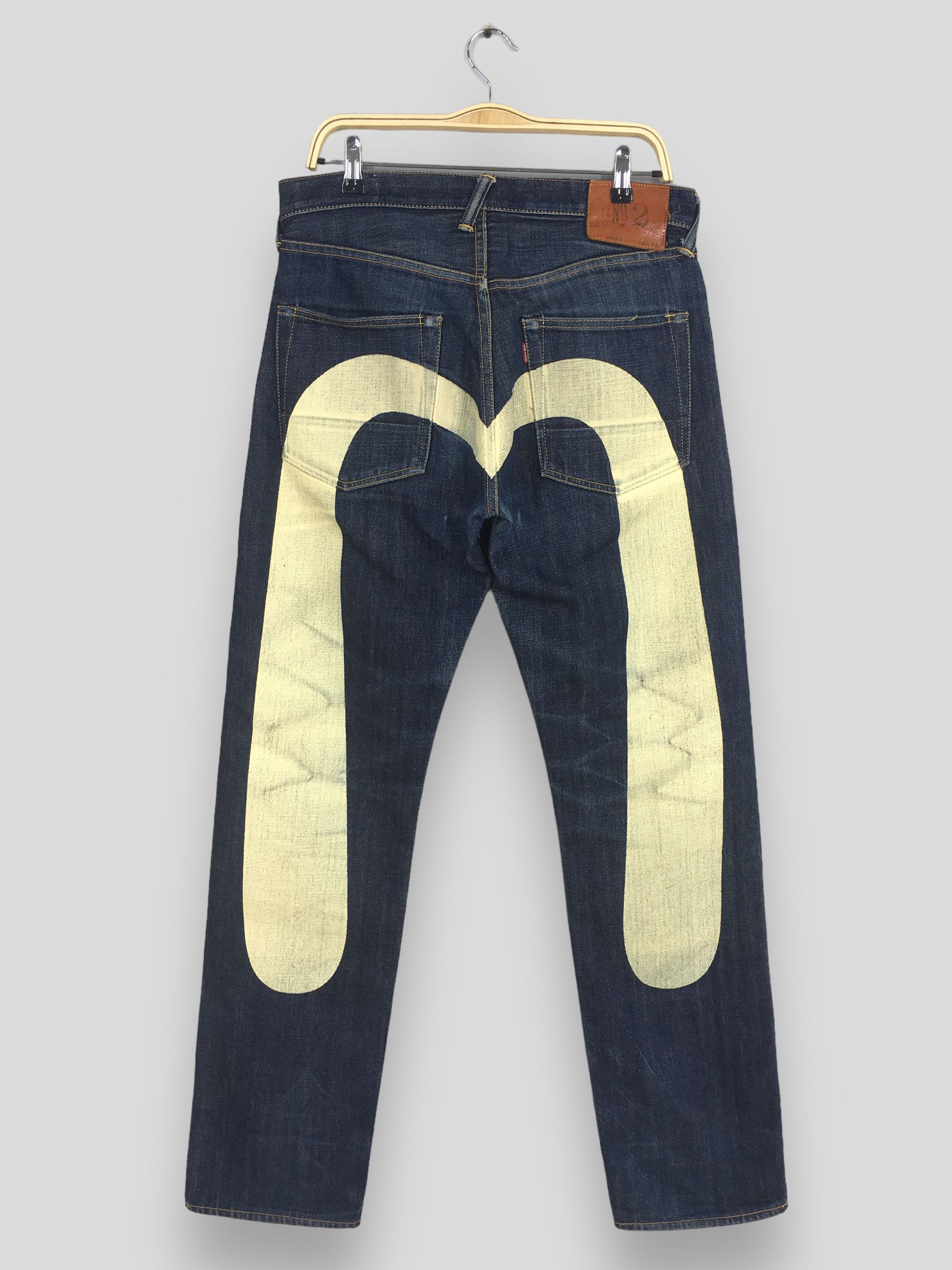 Evisu × Japanese Brand × Vintage Size 32x34 Vintage Evisu Big Daicock White Japan Denim | Grailed