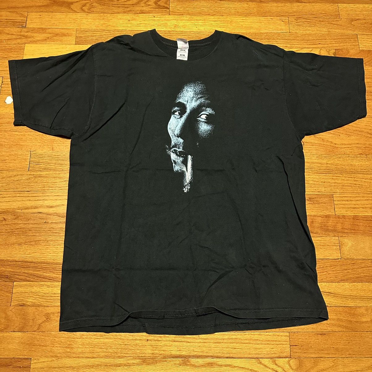Vintage VTG 90s Bob Marley Smoking Joint Big Face Shadow Graphic | Grailed