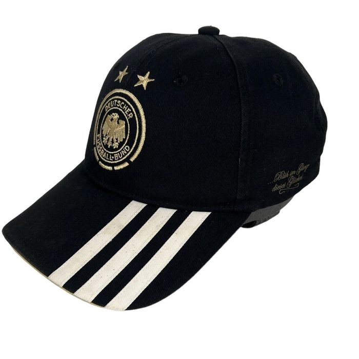 Adidas Adidas Germany Soccer Cap Hat Deutscher Fussball-Bund Strap ...