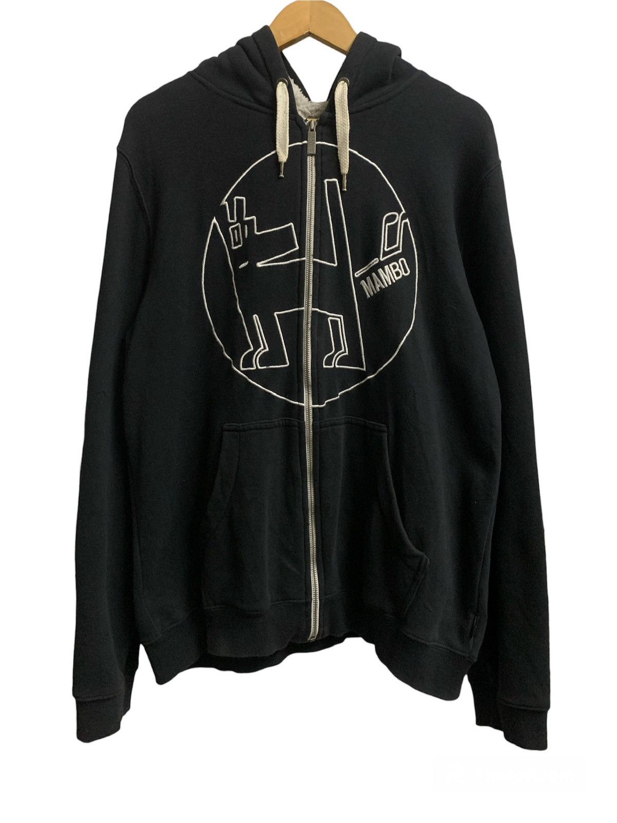 Vintage Vintage Mambo Embroidered Dog Logo Zip Up Skate Hoodie | Grailed