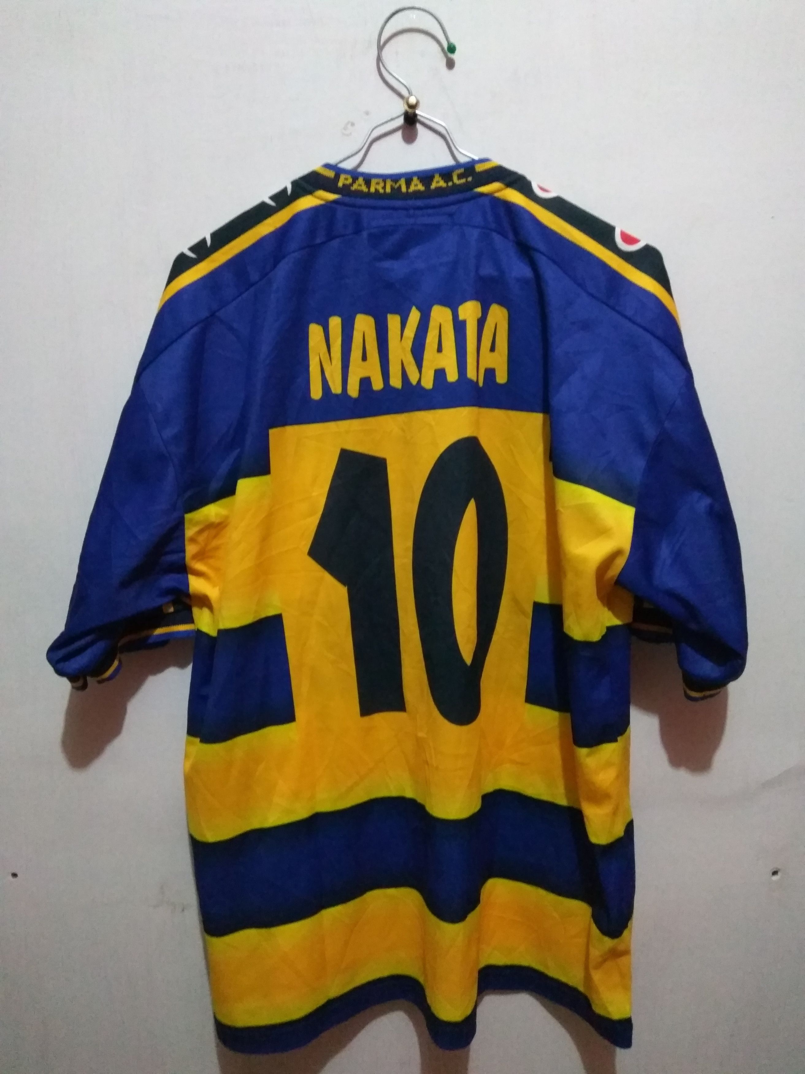 Champion × Vintage AC Parma Player Issue #Nakata | Grailed