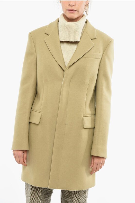 The Row Wool Coat with Hidden Placket | Grailed