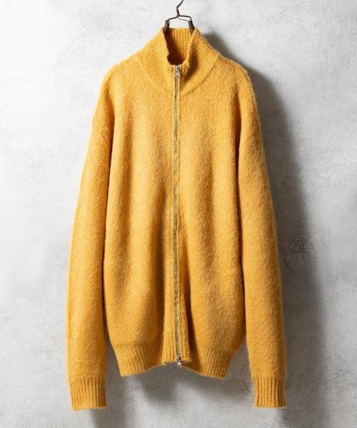Number (N)ine NUMBER (N)INE MOHAIR SOLID JACQUARD DRIVERS KNIT JACKET ...
