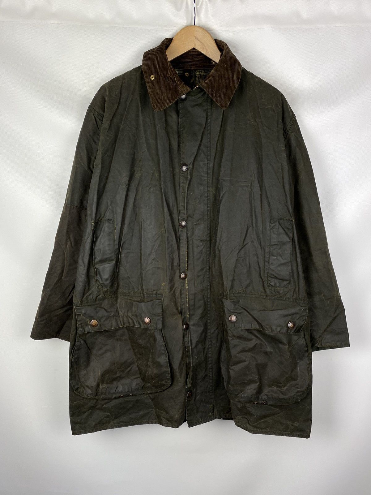 Barbour Barbour Border Vintage Men’s Wax Waxed Cotton Hunting Jacket ...
