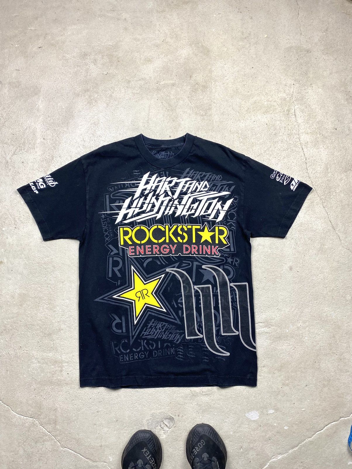 Rockstar Games × Vintage Vintage Rockstar Energy Drink Racing T Shirt ...