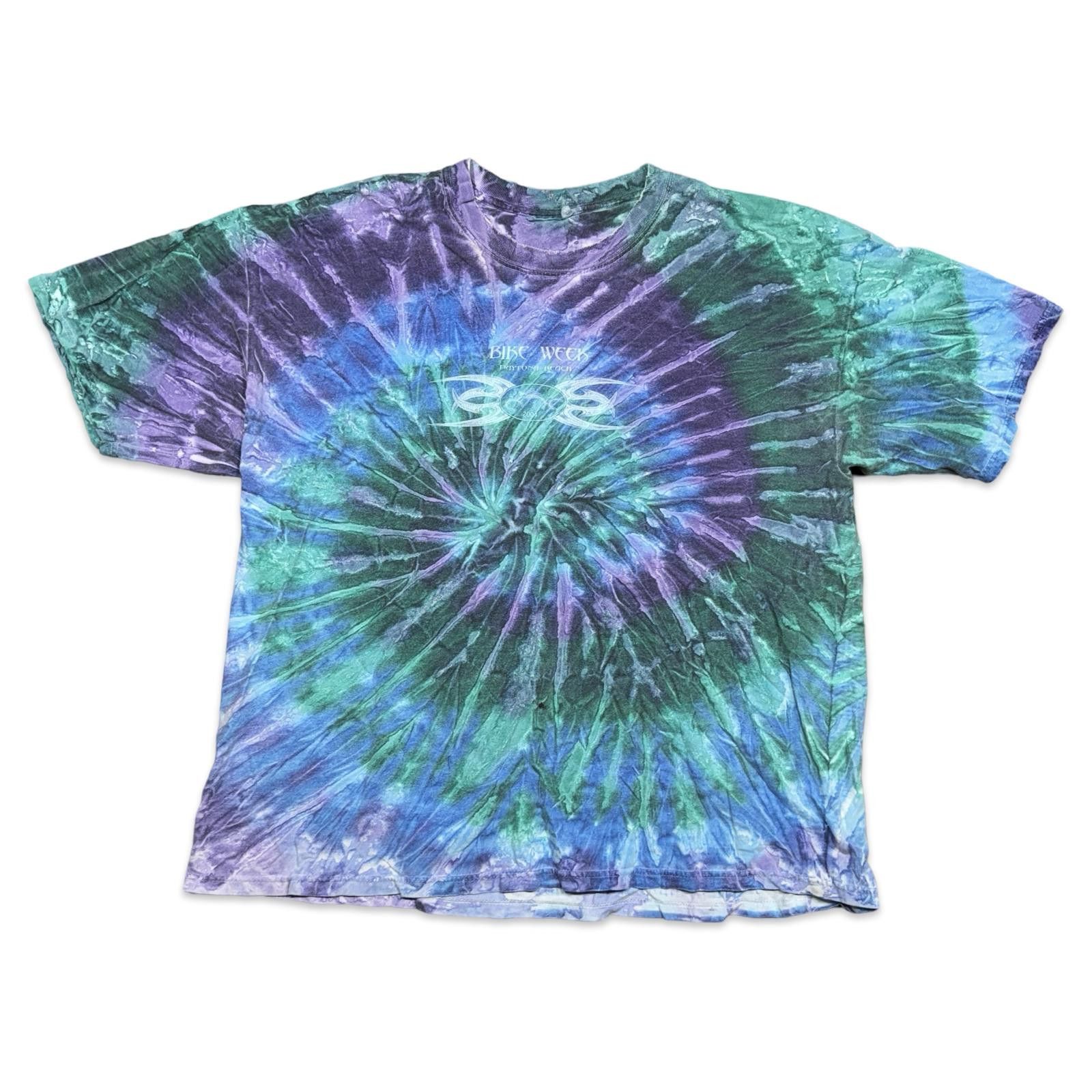 Designer 2004 Daytona Beach Bike Week Ice Tie-Dye T-Shirt | Grailed
