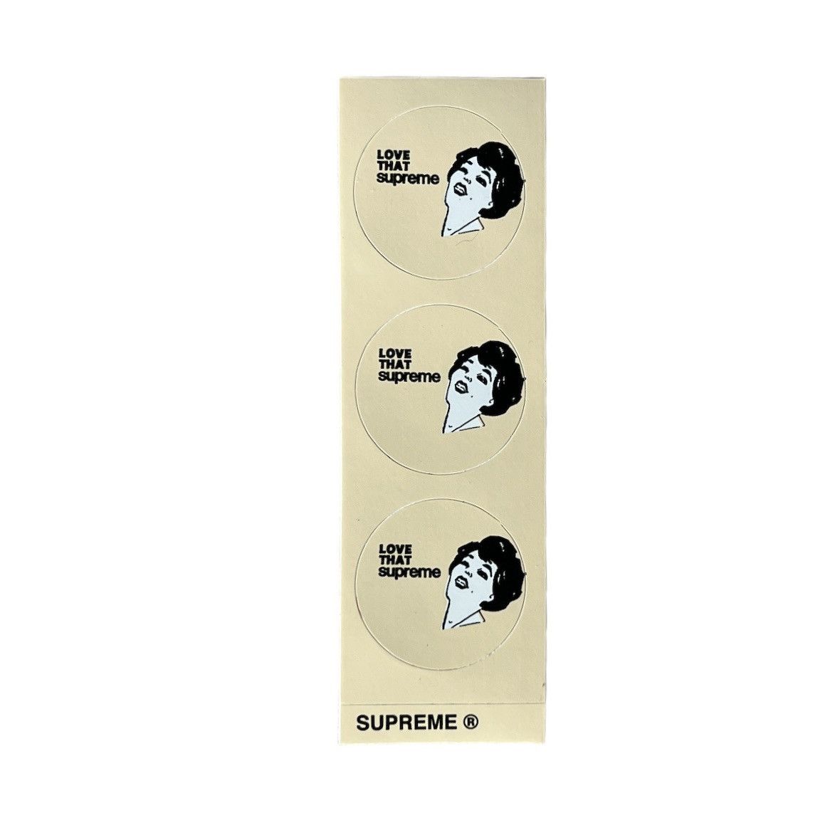 Supreme Supreme Love That Supreme Sticker SS22 Mini Sheet Tan | Grailed