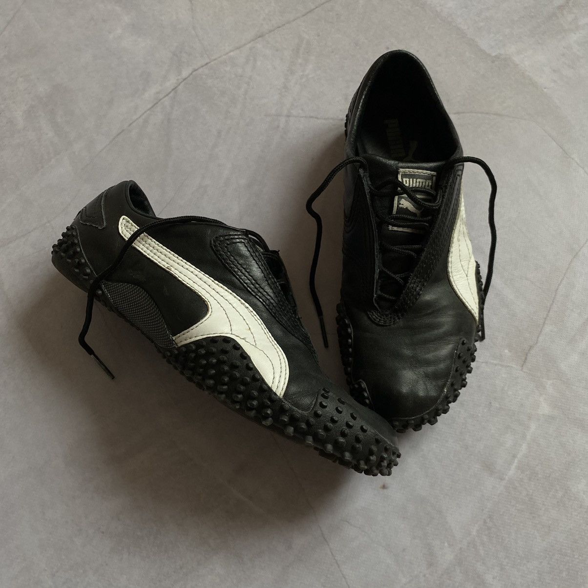 Japanese Brand × Puma × Vintage Vintage Puma Mostro Black White Leather ...
