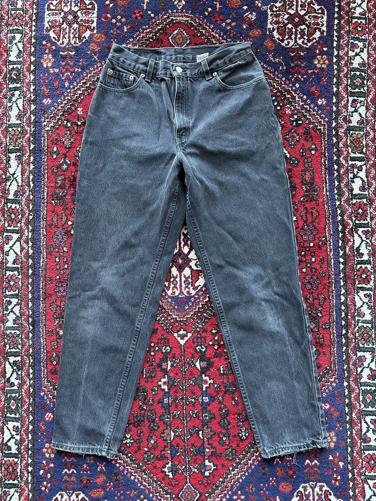 Vintage Vintage Levi’s 550 jeans faded black relaxed fit tapered leg | Grailed