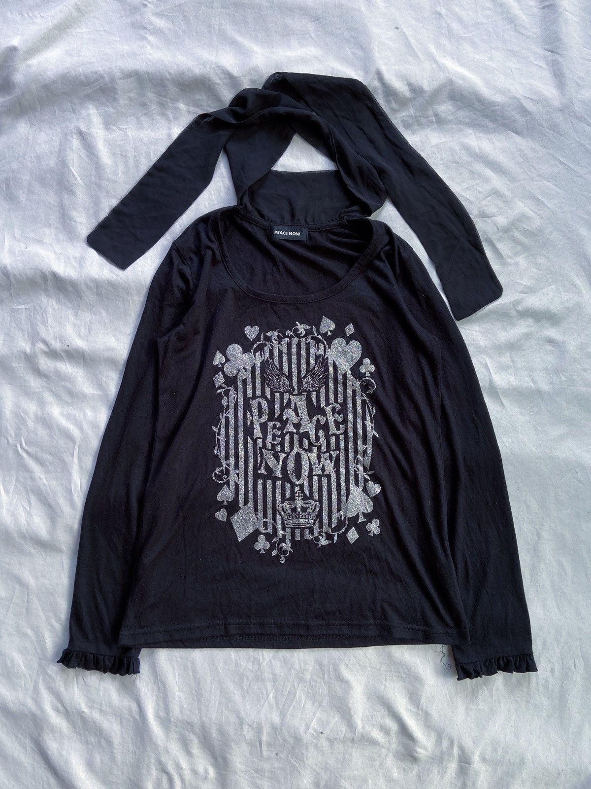 If Six Was Nine Y2K PEACE NOW POEM GOTHIC LONG SLEEVE | Grailed