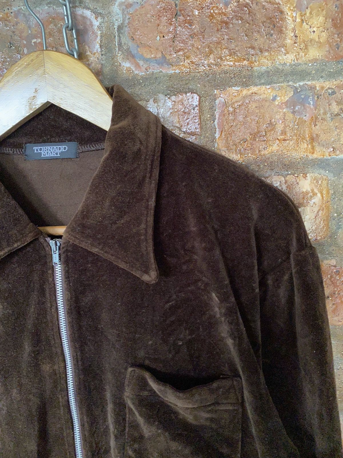 Tornado Mart 1990s Tornado Mart Japan Velour Zipper Jacket | Grailed