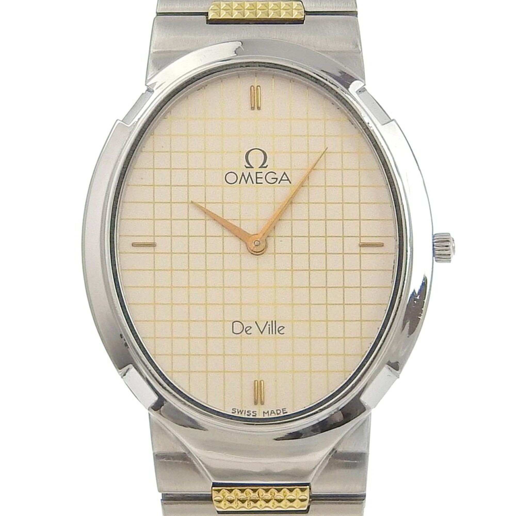 Omega OMEGA De Ville Watch Stainless Steel Swiss Made Silver/Gold ...