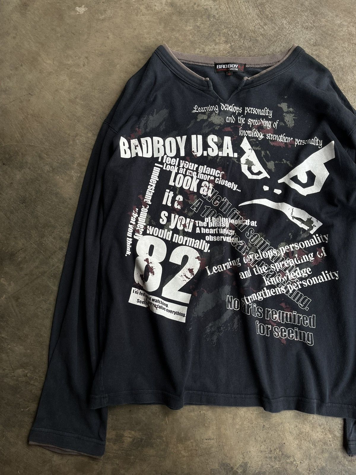 14th Addiction × KMRii × Yasuyuki Ishii 2000s JAPANESE BADBOY POEM DOUBLE LAYER GOTHIC PUNK ...