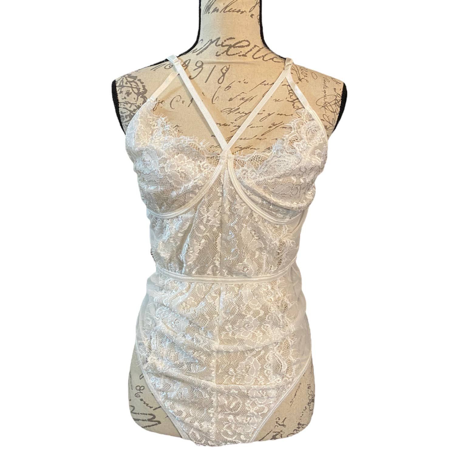 Other White Lace One Piece White Lace Teddy Size 4x Nwot Grailed