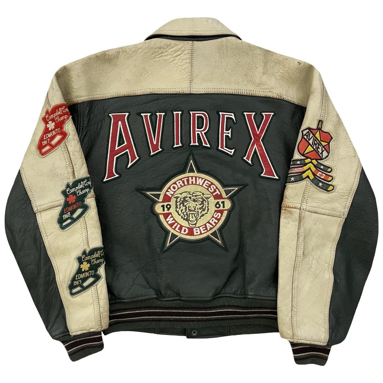 Avirex Avirex Leather Varsity Jacket | Grailed
