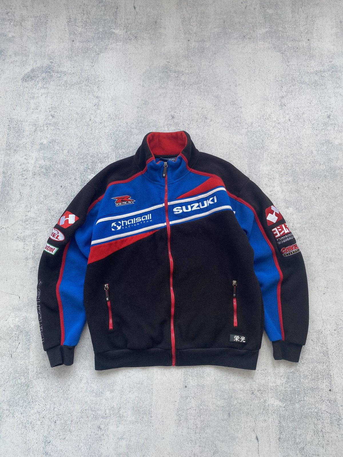 Vintage Vintage Suzuki Racing Fleece Jacket Big Logo Nascar | Grailed