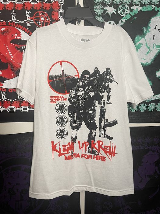 Band Tees Sosmula Klean Up Krew Milita Tee (Small) | Grailed