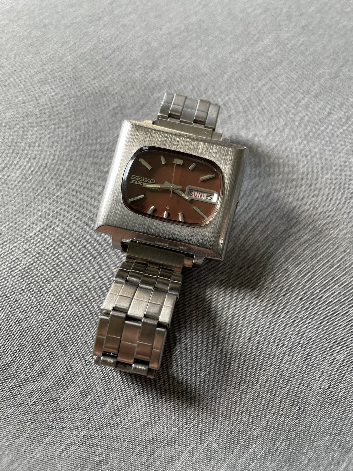 Vintage Seiko DX 6106 Vintage 70s Orange TV Dial Automatic Watch | Grailed