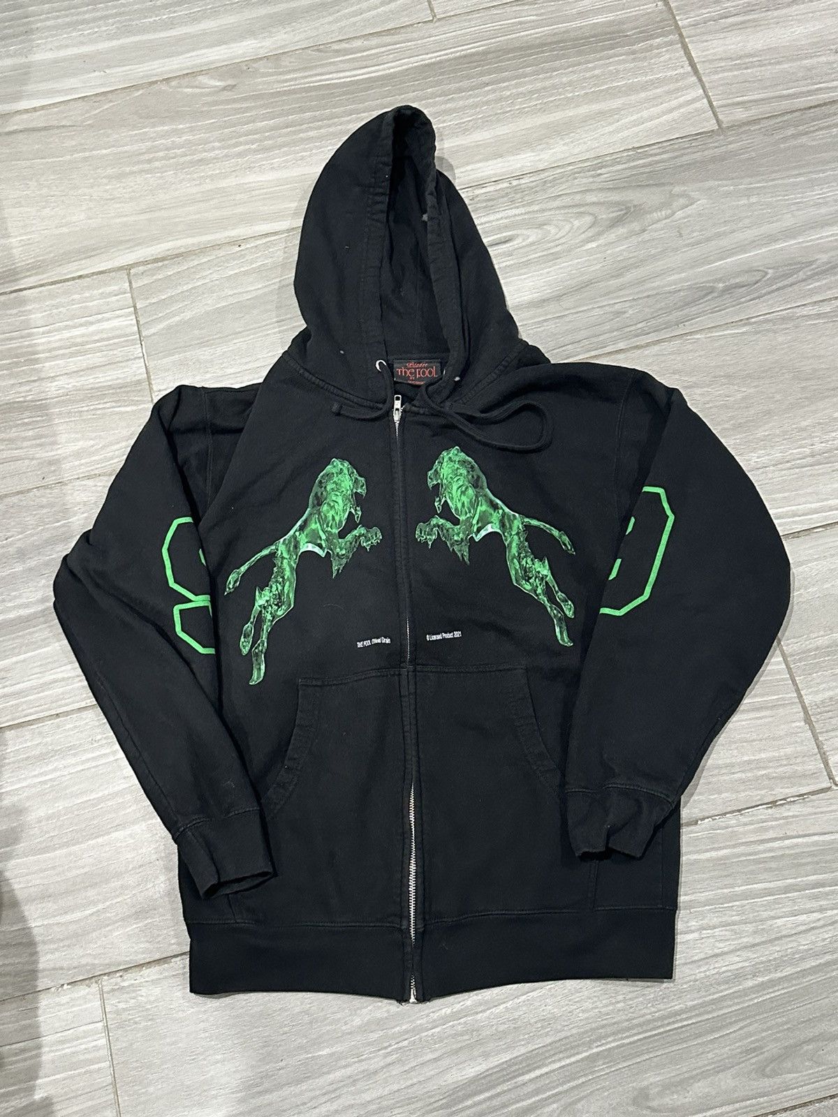 Drain Gang Bladee “The fool” zip up hoodie | Grailed