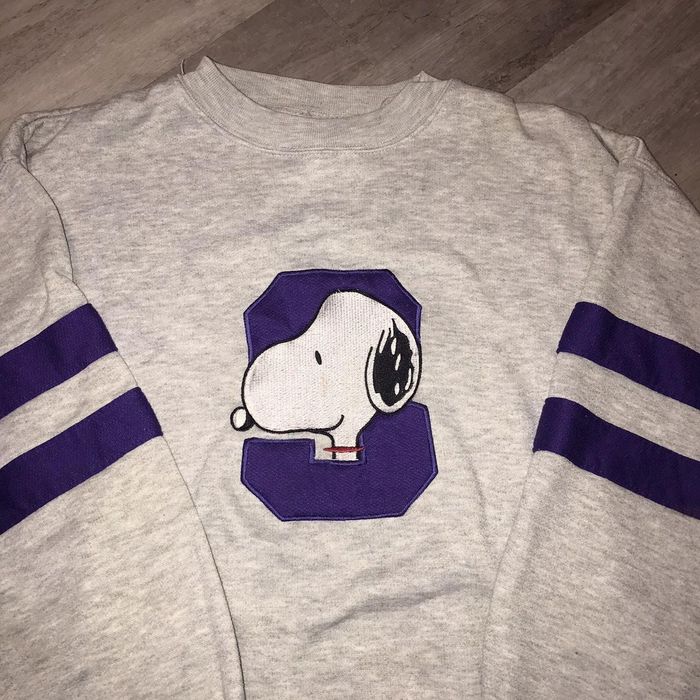 Peanuts 1990s Blitzz Studio Snoopy Embroidered Crewneck | Grailed