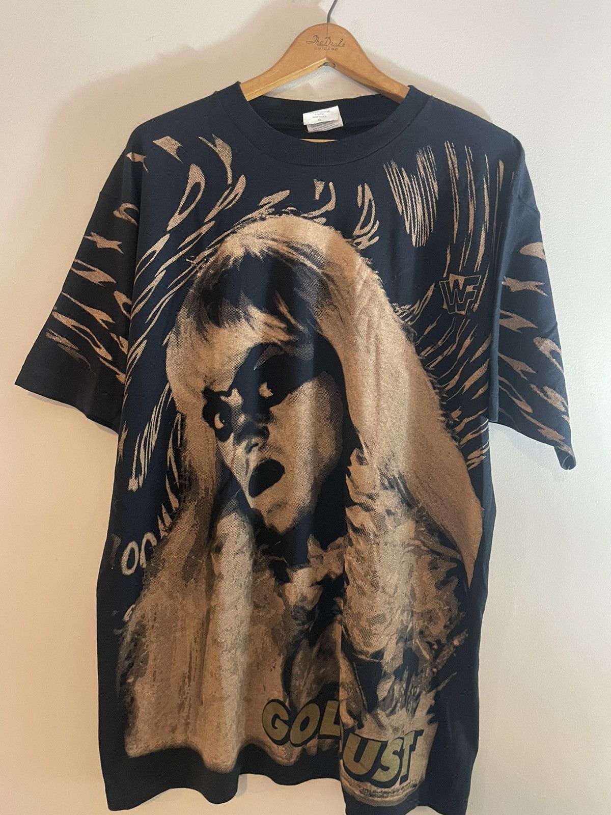 Vintage × WWF vintage 95 Goldust aop wwf wrestling tee | Grailed
