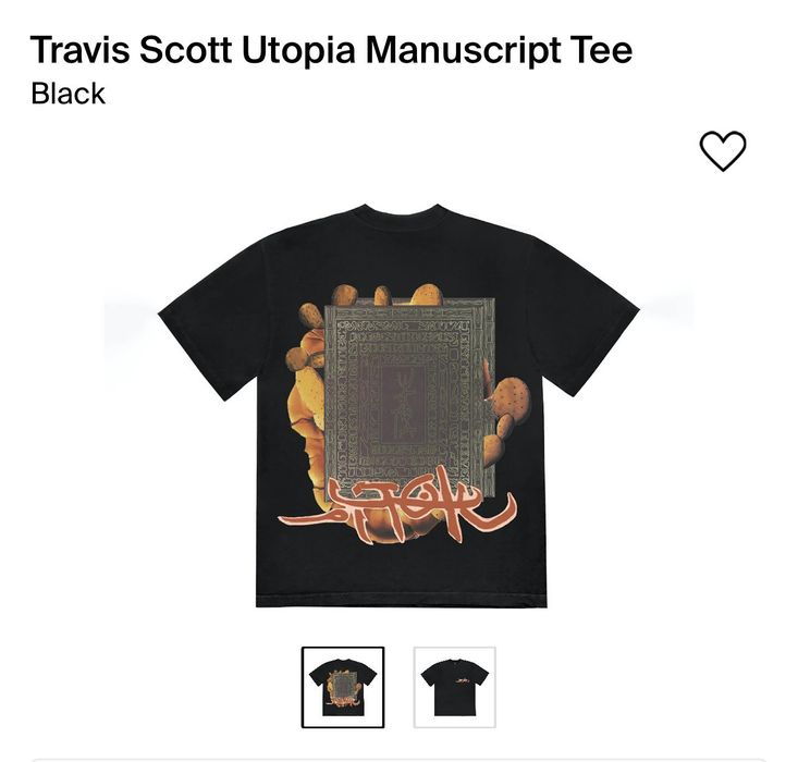 Travis Scott Utopia Manuscript Tee | Grailed Travis Scott Utopia Manuscript Tee | Grailed
