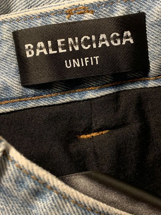 Balenciaga Slashed Denim Jeans Afterworld | Grailed