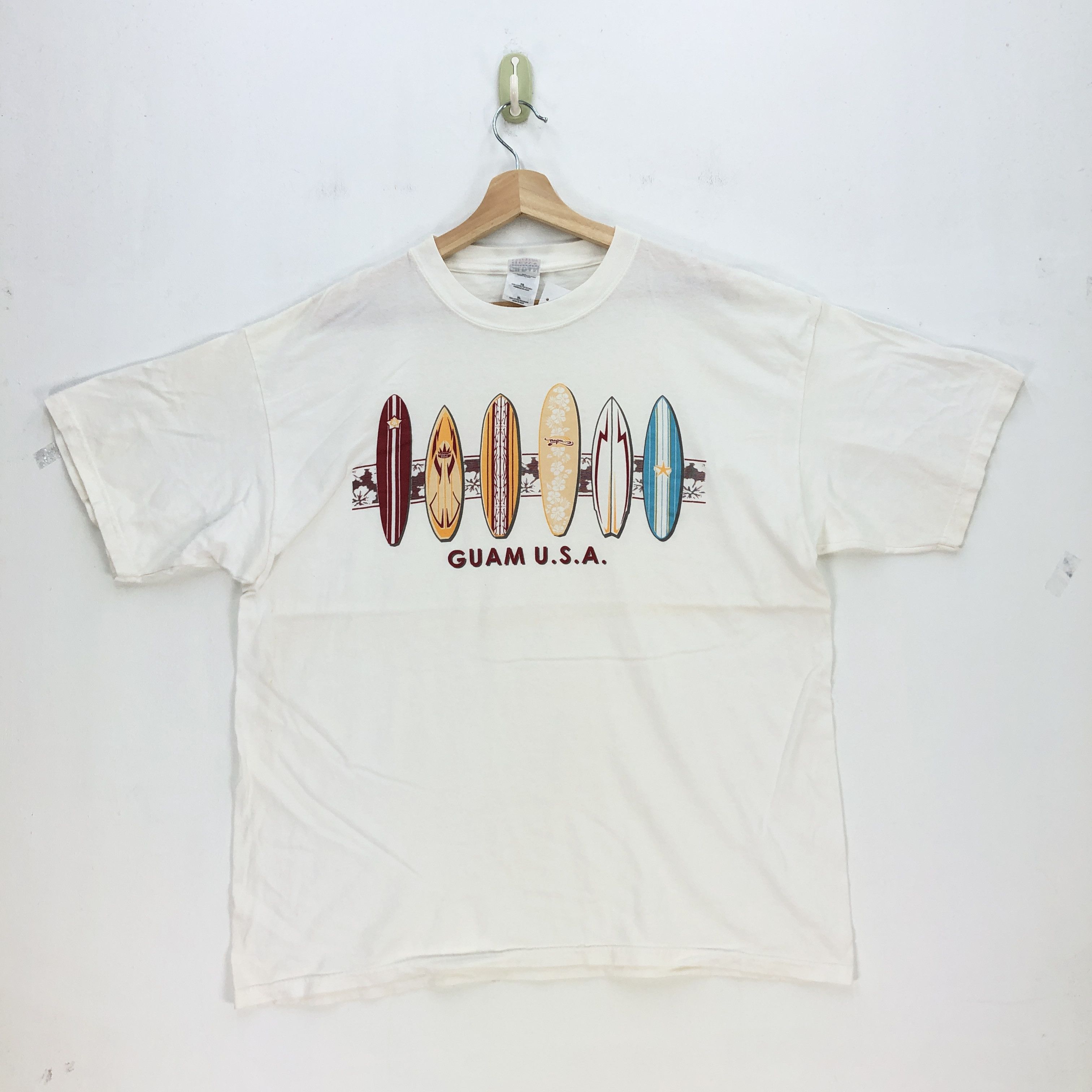 Hawaiian Shirt × Surf Style × Vintage Vintage Guam T Shirt Vintage ...
