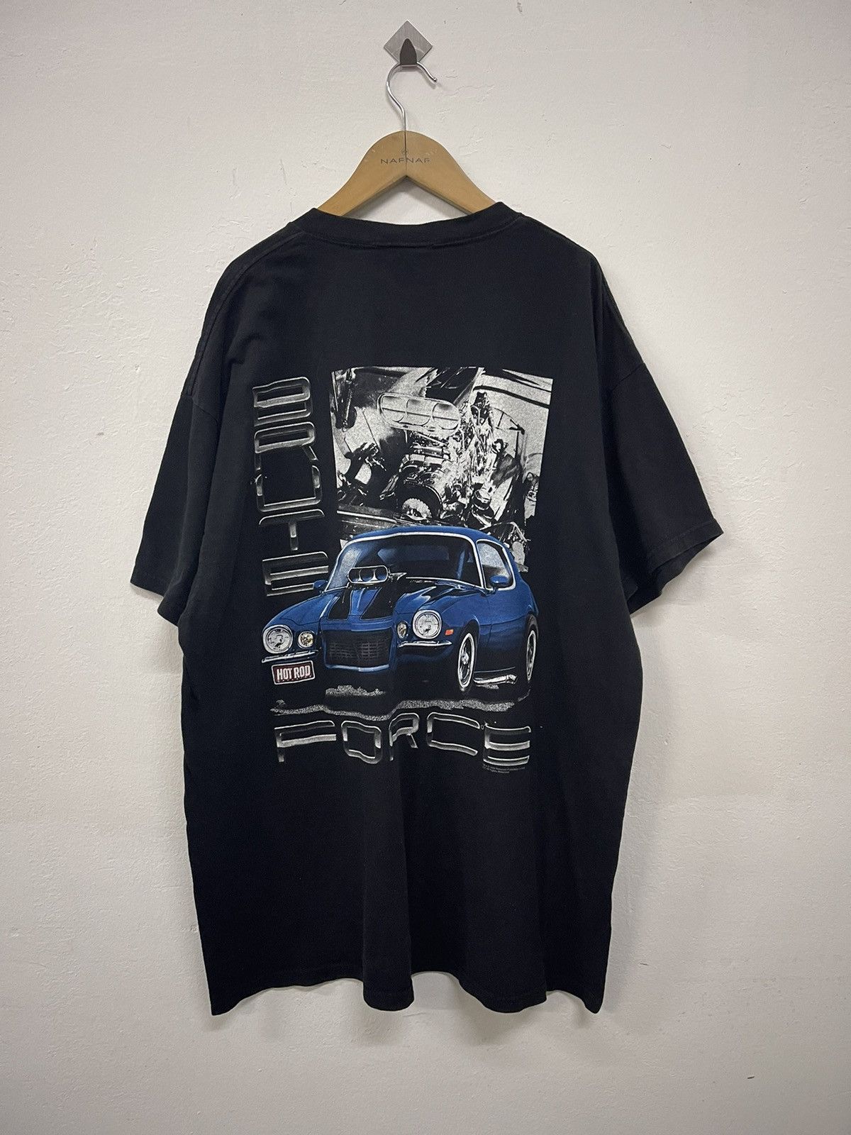 Racing × Vintage 90s Hot Rod Magazine Car Culture Back Hit Shirt | Grailed