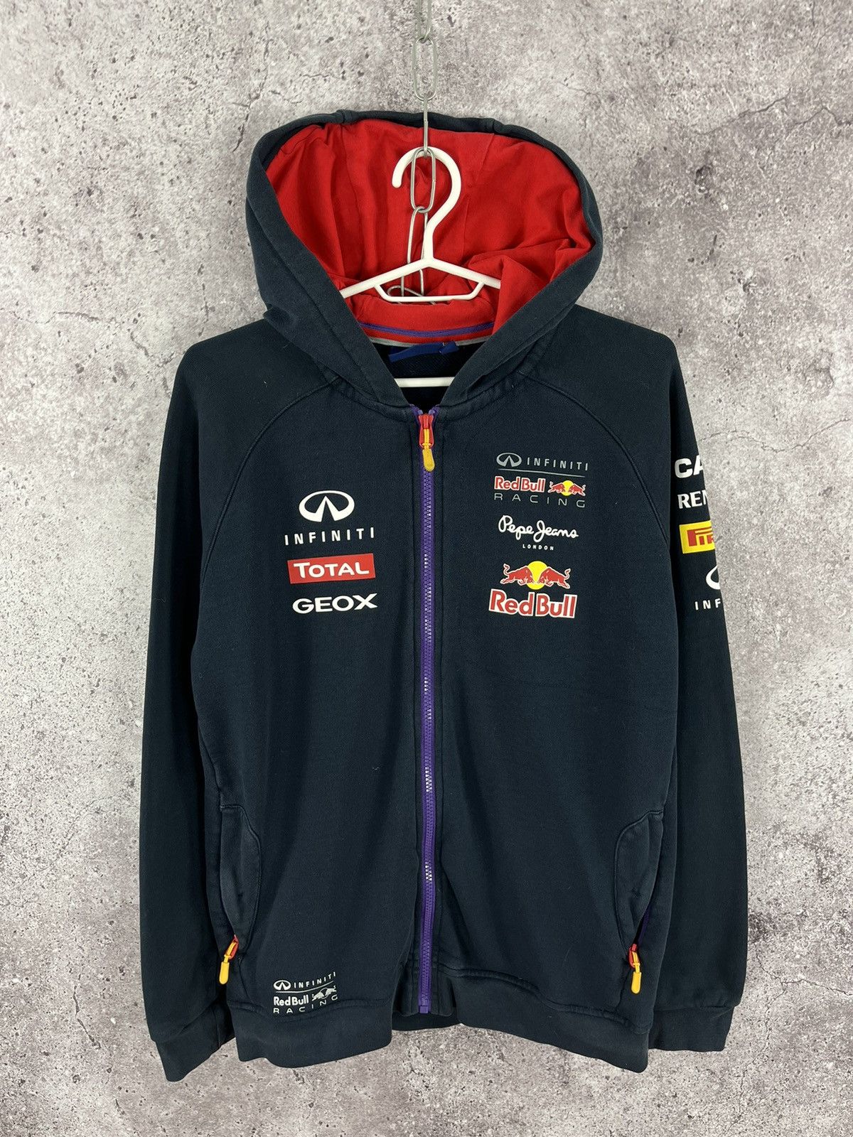 Pepe Jeans Red Bull Racing Pepe Jeans Infinity Zip Hoodie Multi Logo ...