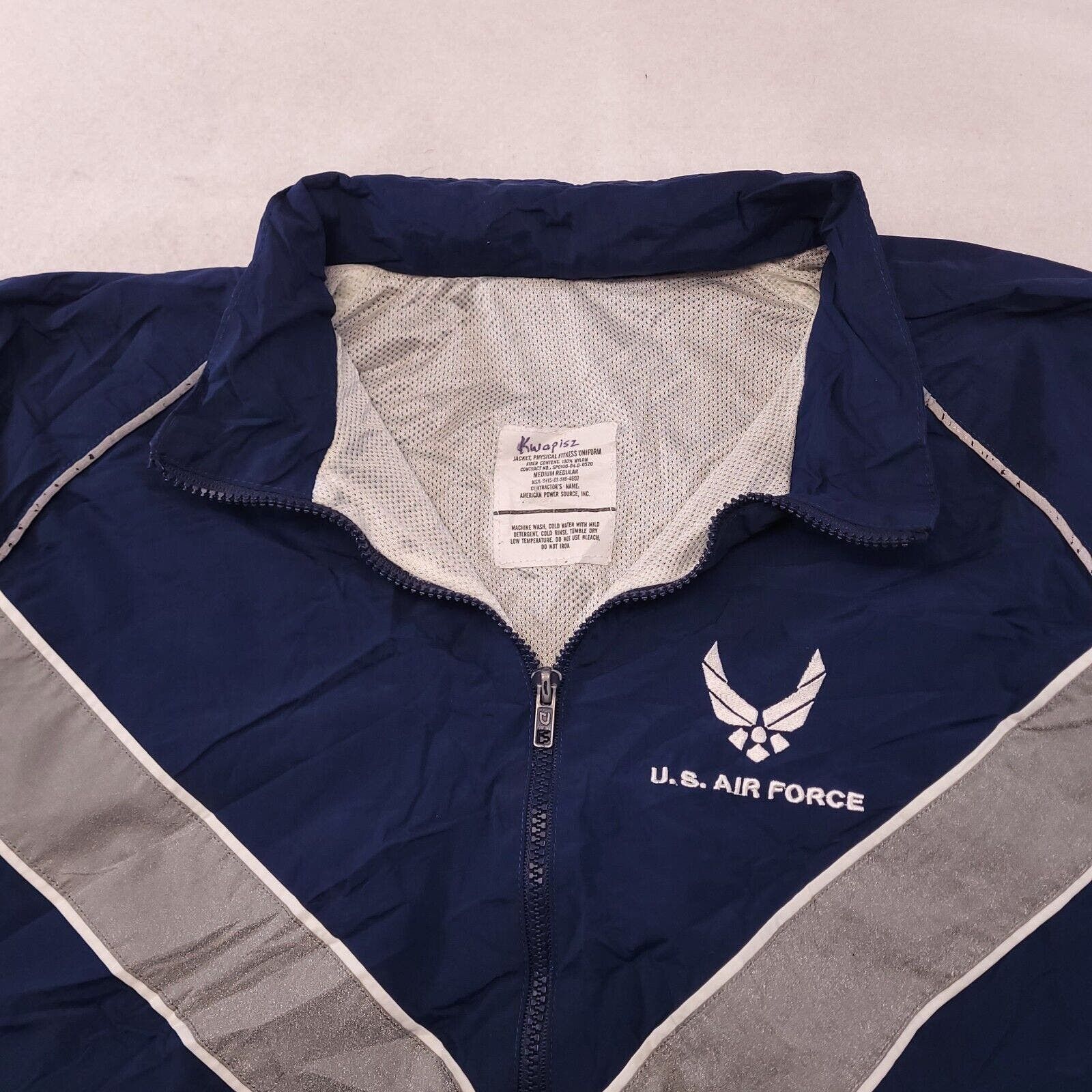 Us Air Force US Air Force Casual Zip Up Outdoor Jacket Mens Size M Blue ...
