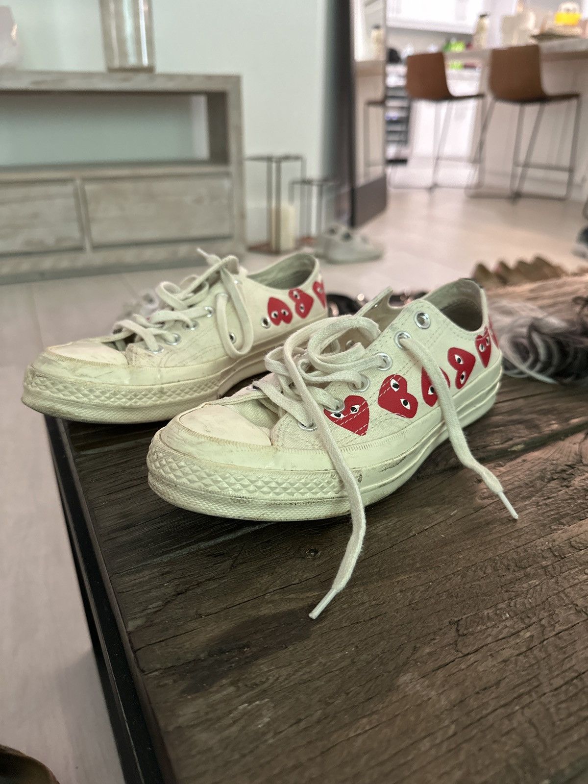 CDG × Converse Converse CDGs multi heart | Grailed