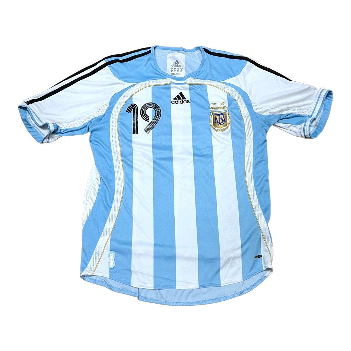 Vintage 2006 World Cup Adidas Argentina Lionel Messi 19 | Grailed