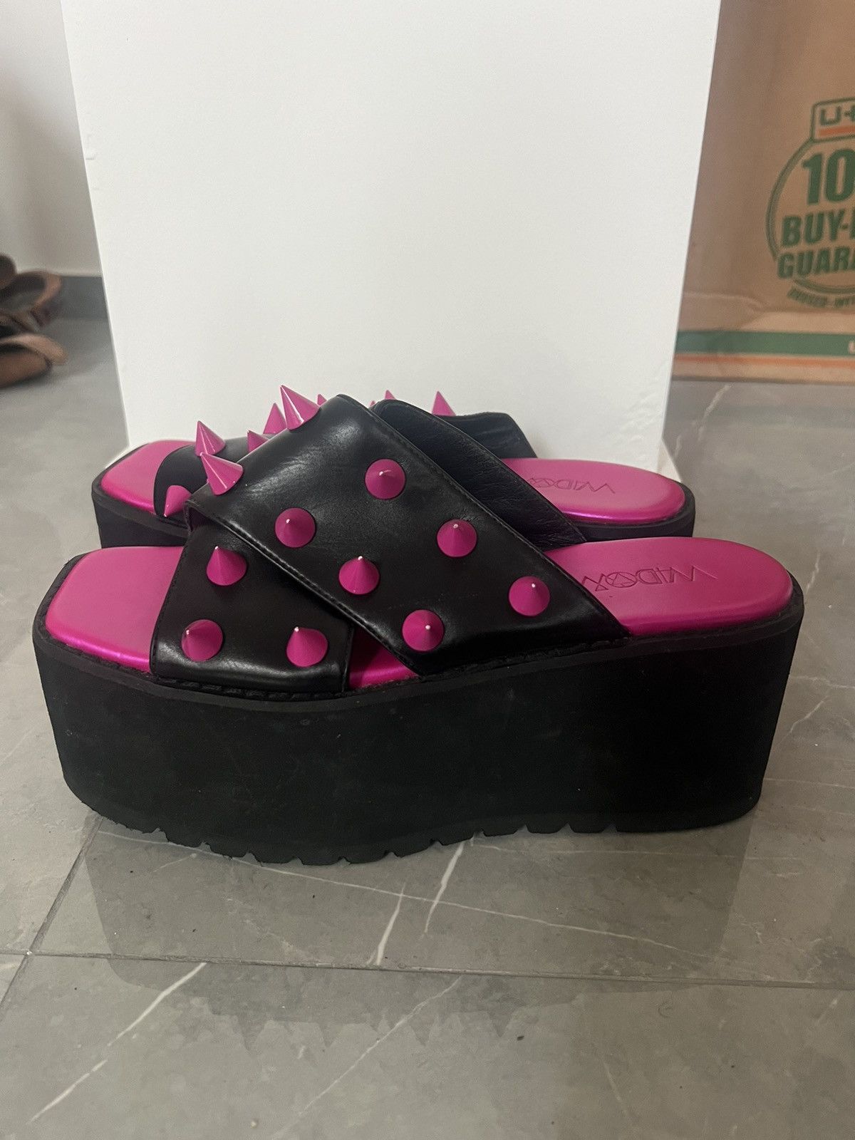 Vintage Widow brand lightweight platforms - punky/rave shoe! | Grailed