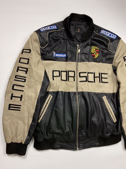 Vintage 🔥🔥RARE Leather Jacket Porsche Design Racing 90s | Grailed