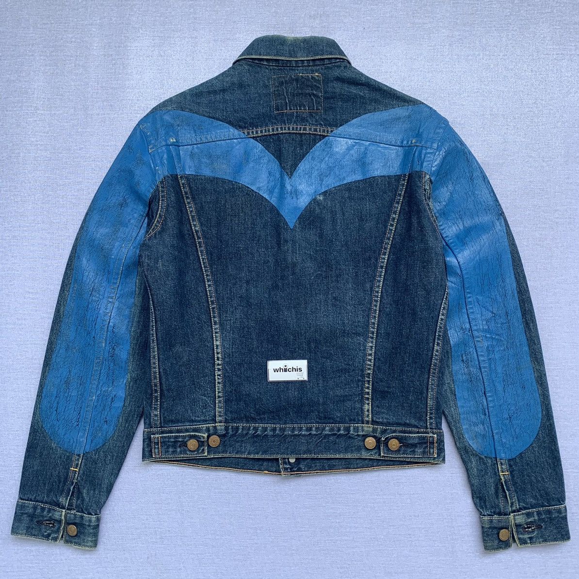 Evisu × Japanese Brand × Vintage Rare! Vtg Evisu jacket denim selvage daicock biglogo type 3 ...