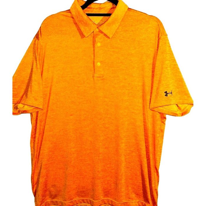 Under Armour Under Armour Mens Orange Xl Xlarge Short Sleeve Polo Shirt D Grailed