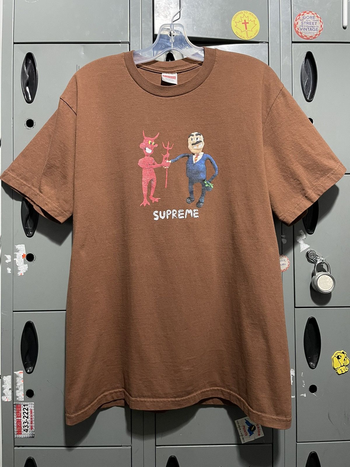 Supreme × Toy Machine × Vintage Supreme devil businessman hand shake ...