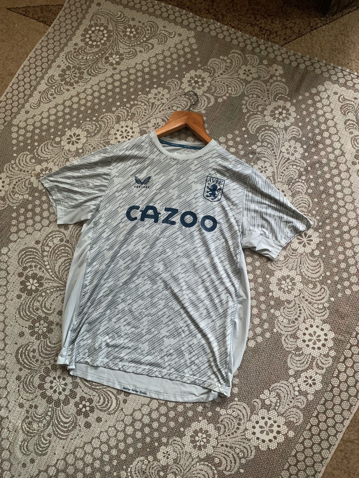 Soccer Jersey AVFC castore t-shirt jersey Aston Villa Football Club ...