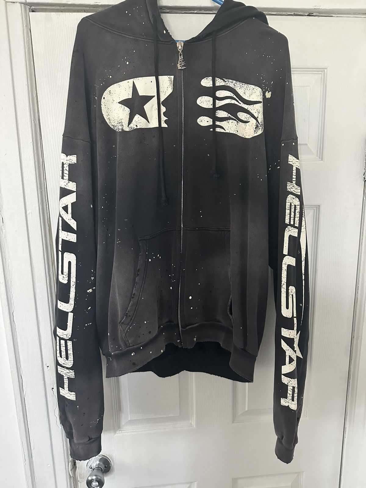 HELLSTAR HELLSTAR STUDIOS ZIP UP HOODIE | Grailed