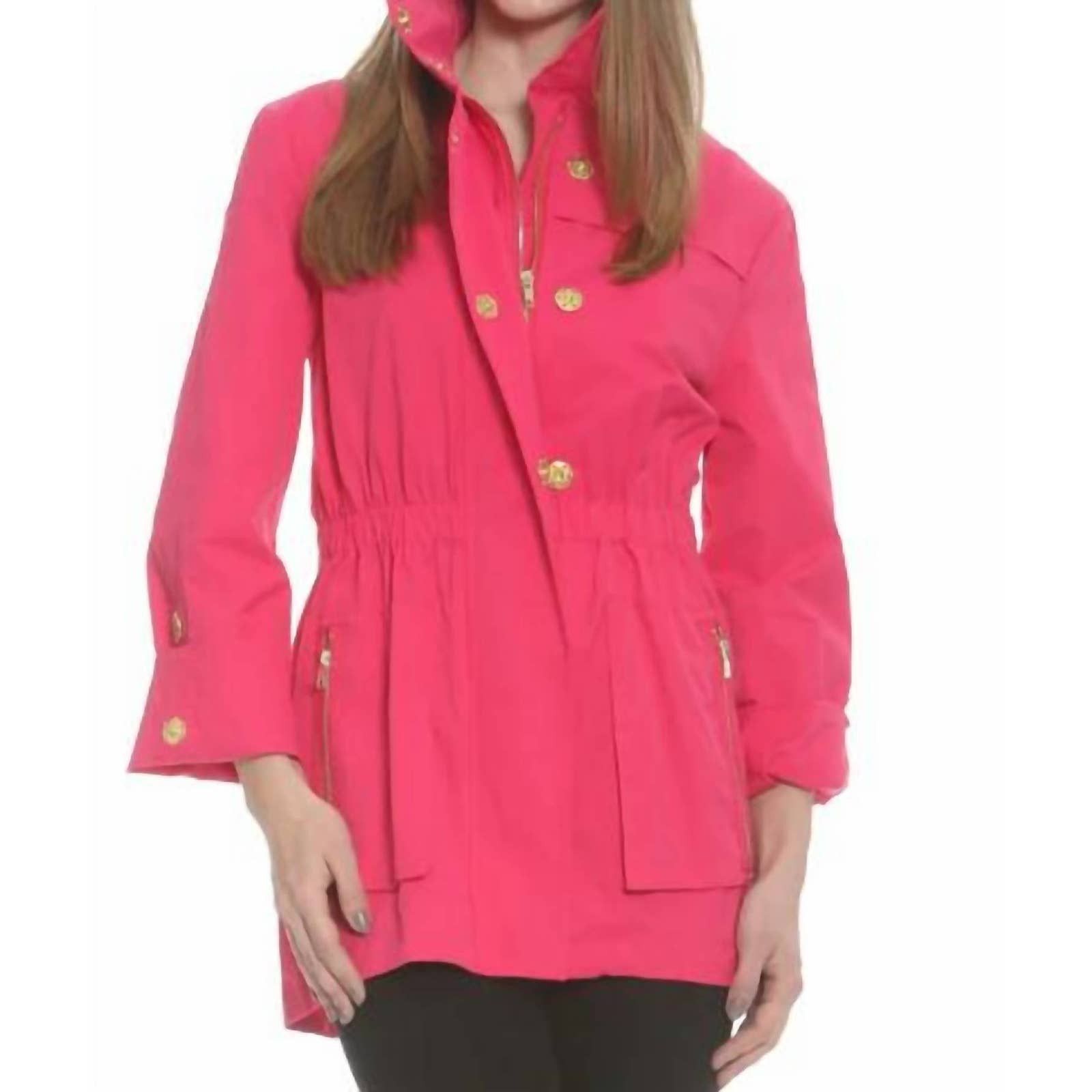 Designer CIAO-MILANO Anna Rain Jacket In Hot Pink | Grailed