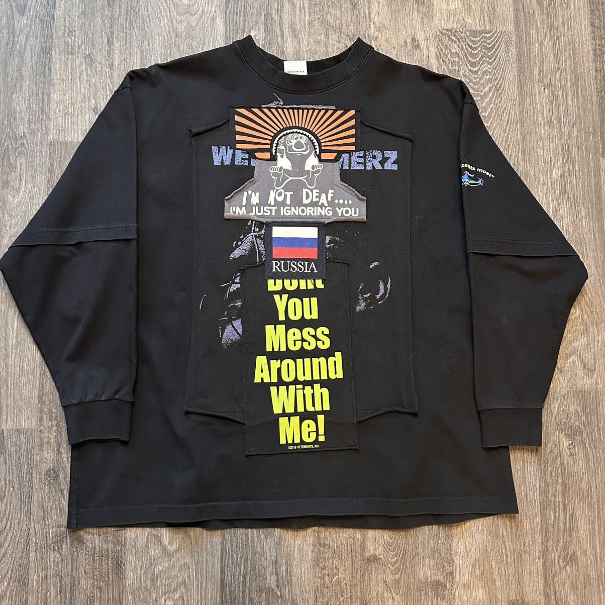 Vetements 2019 Vetements Rebuilt Russia Oversized Long Sleeve | Grailed