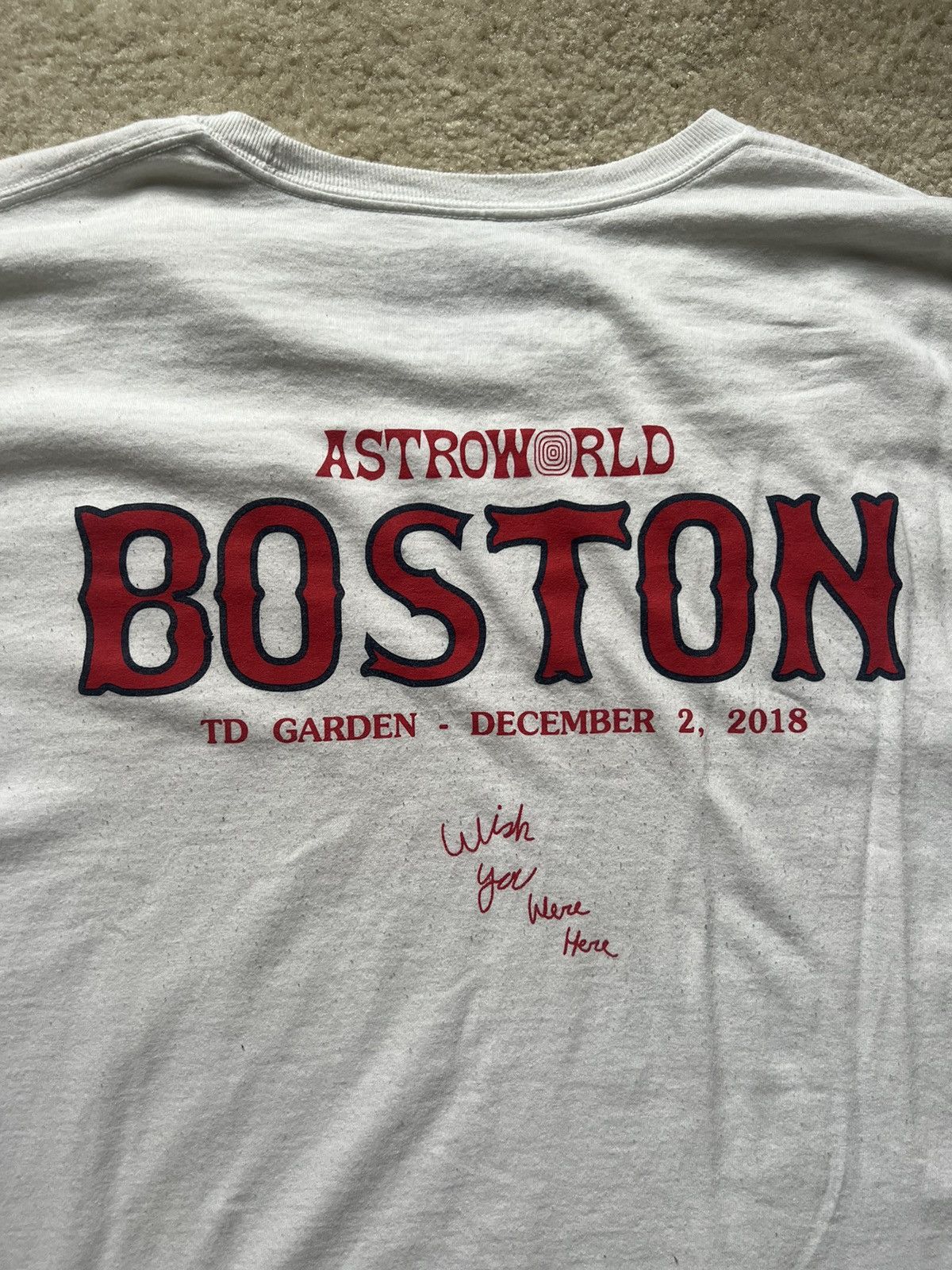 Travis Scott Astroworld Boston Tee | Grailed